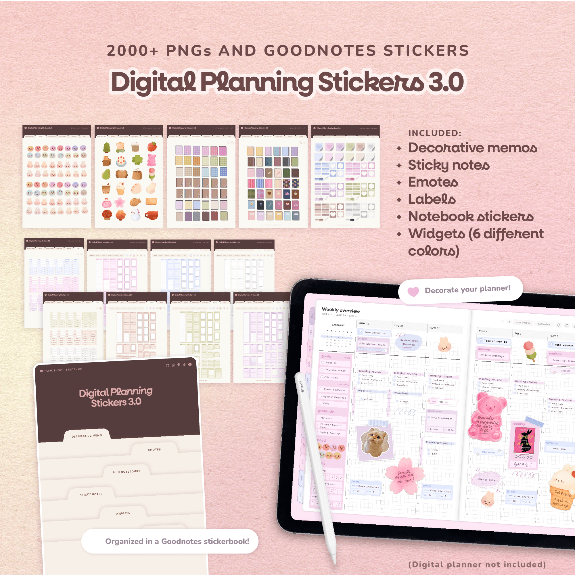 Digital Planning Stickers 3.0 – WildberryPlanner