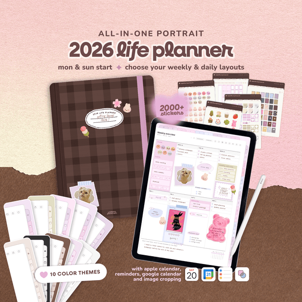 2026 Life Planner Portrait – WildberryPlanner
