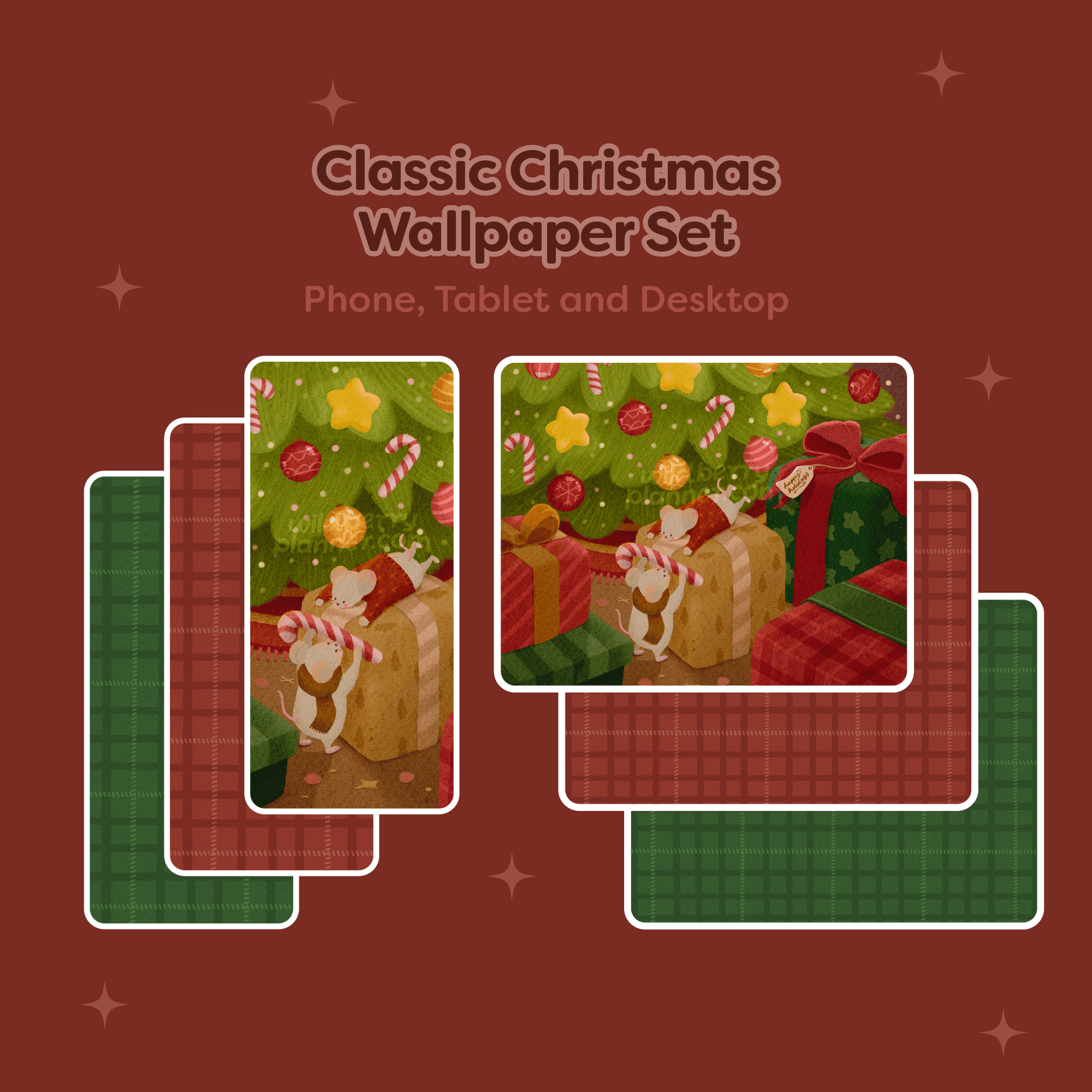 Classic Christmas Wallpapers – WildberryPlanner